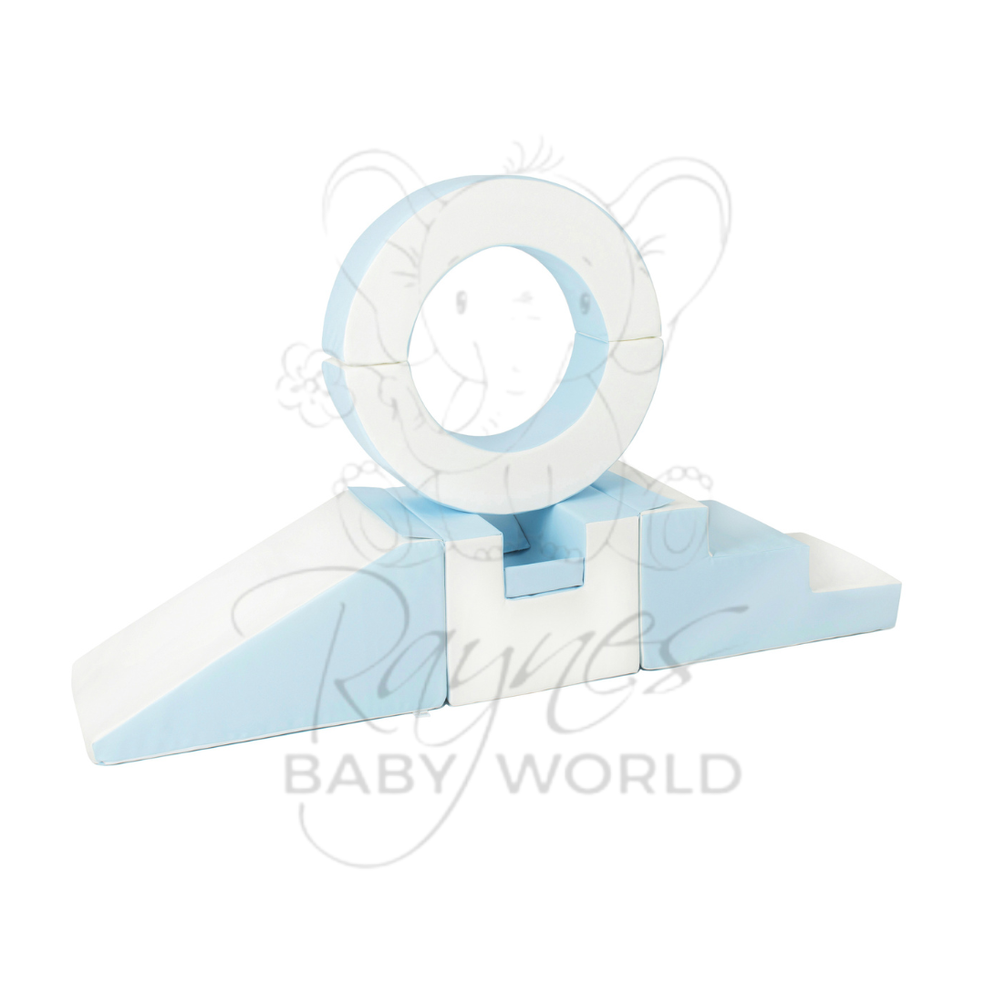 Hoop Step and Slide - Pastel Blue & White – Raynes Baby World