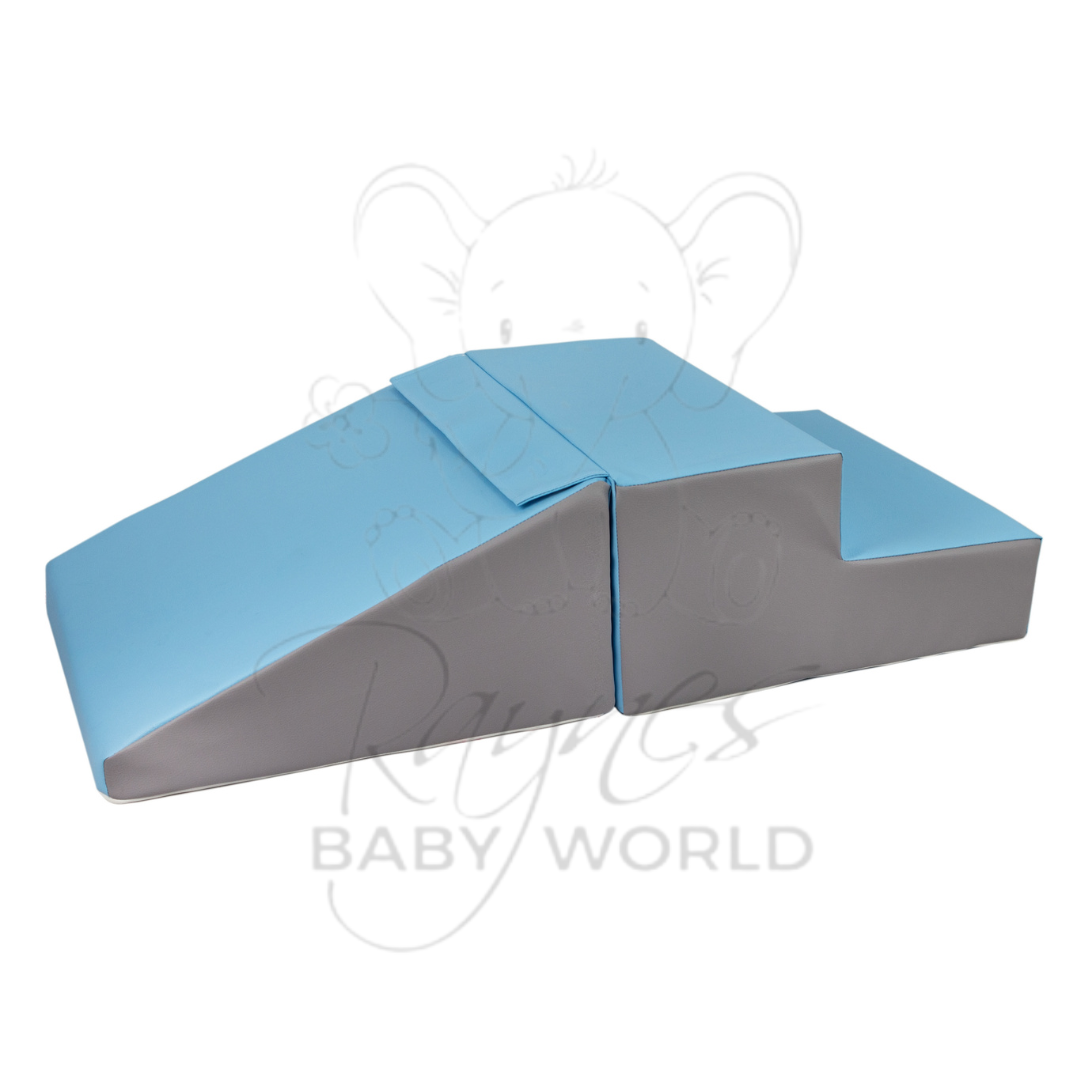 Mini Step and Slide - Blue, Grey & White – Raynes Baby World
