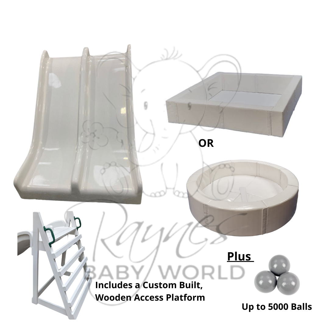 Double Fibre Glass Slide, Ball Pool & Balls Bundle – Raynes Baby World